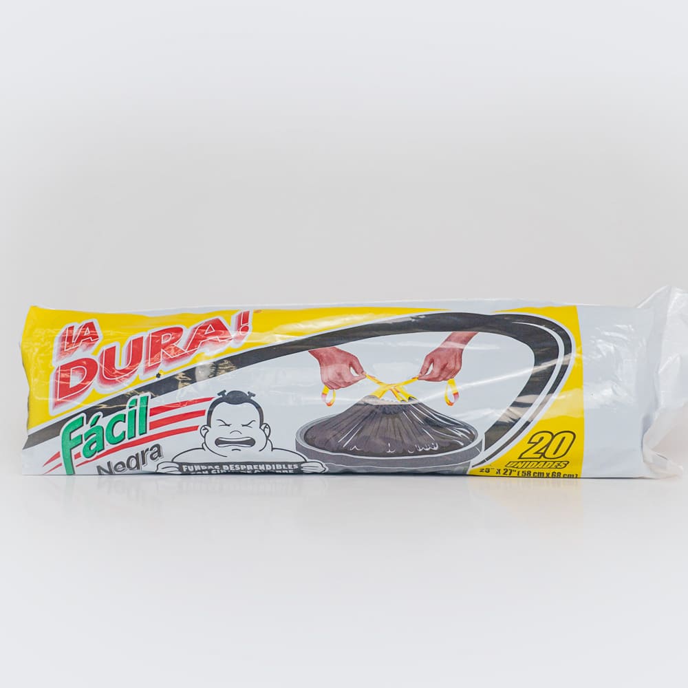 La Dura Facil Negra 23,5 x 27 - Plastlit - Plásticos del Litoral